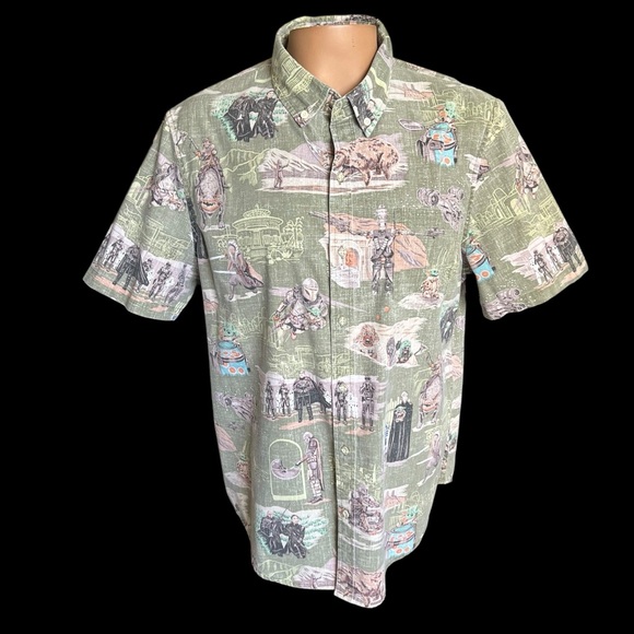 reyn spooner | Shirts | Reyn Spooner Mandalorian Star Wars Button Front ...